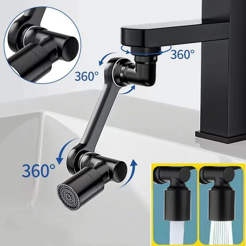 Black-1080-Universal-Rotation-Faucet-Sprayer-Head-Dual-Effluent ...