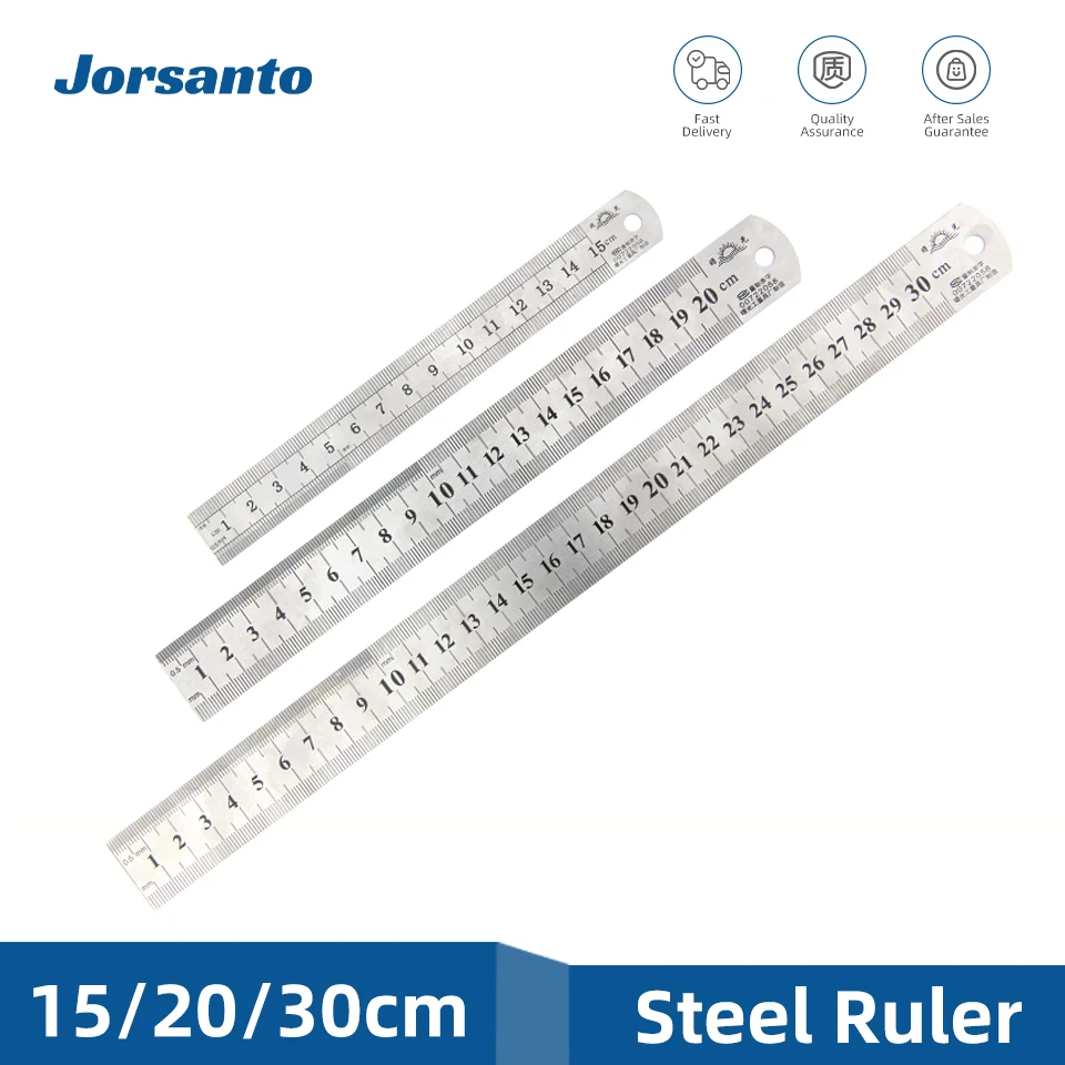 1pcs-Straightedge-Double-Side-Scale-Metal-Ruler-High-Quality-Stainless ...