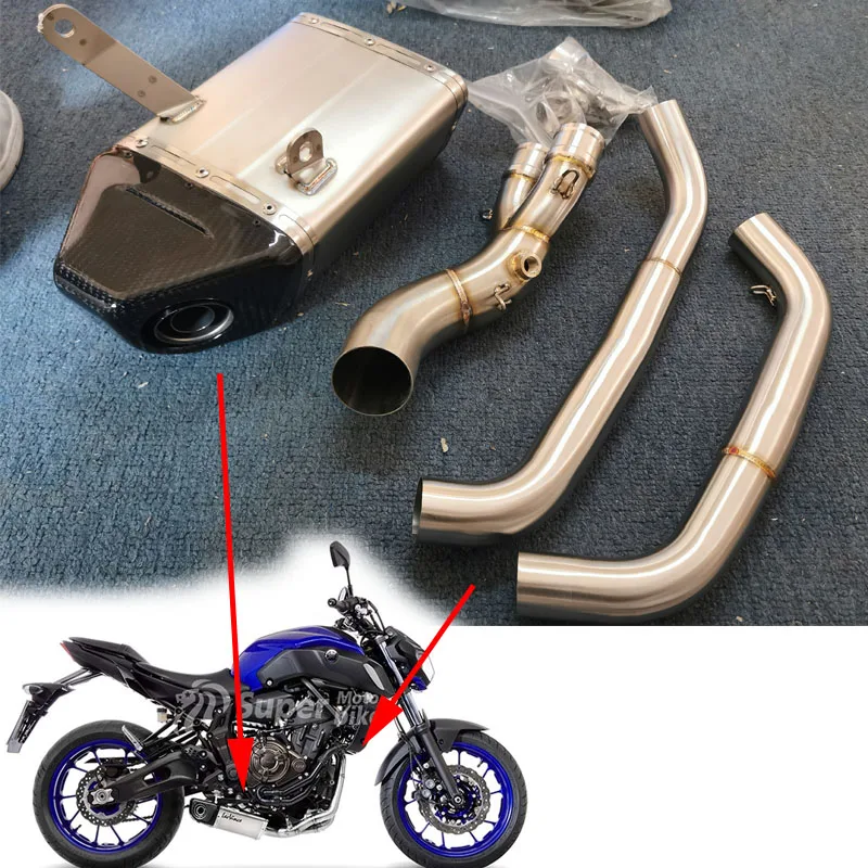 MT07-FZ07-Motorcycle-Exhaust-LeoVince-Midified-Full-System-Escape-Moto ...