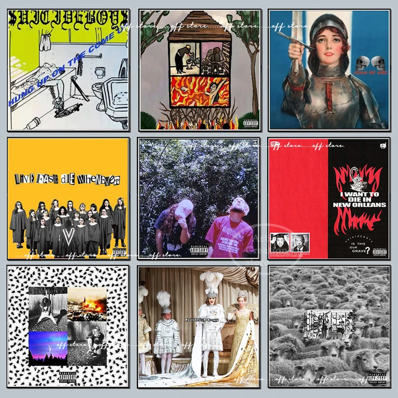 $ Uicideboy $ Suicide BoyS Hot Album Poster Cover Rap Hip Hop Music Star Wall Art Canvas Prints ...