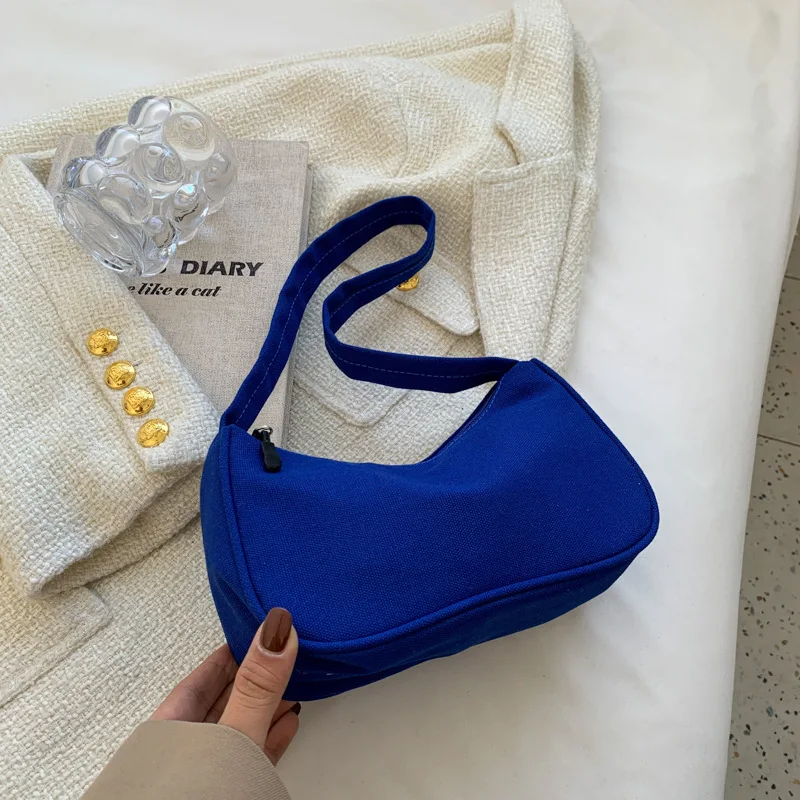 심플하고 패셔너블한 여성용 겨드랑이 가방 봄 2023 패션 핸드백 싱글 숄더백 캔버스 백 신상 가방 Aliexpress
