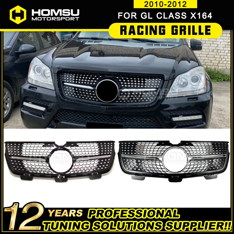 2007-2008-2010-2012-GL-Class-X164-Diamond-GT-Grille-For-merced-GL450 ...