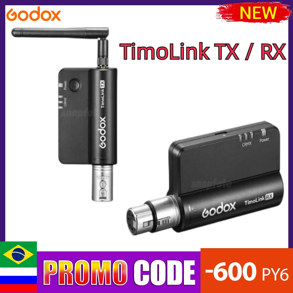 Godox TimoLink TX RX transmissor receptor DMX sem fio| | - AliExpress