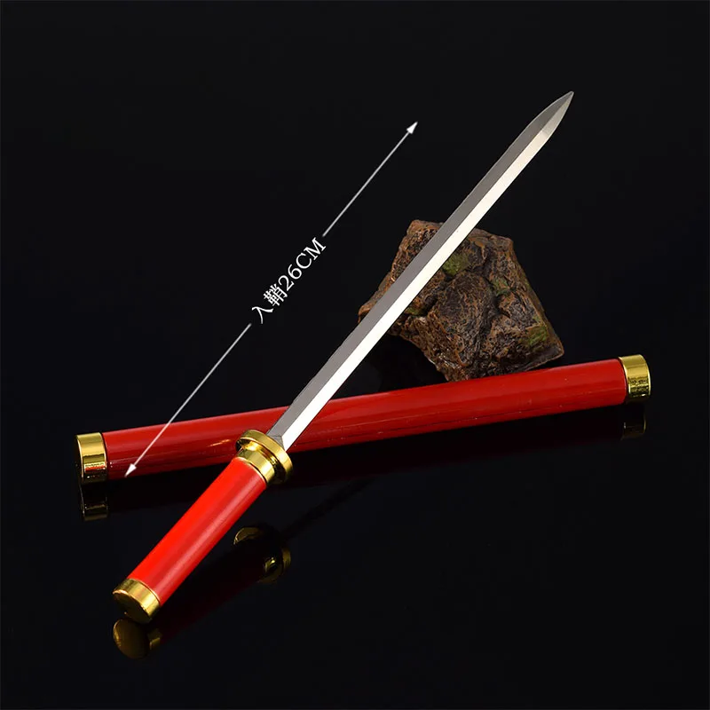 26cm-Ancient-Weapons-Sword-Model-Plain-Eight-sided-Sword-All-Metal ...