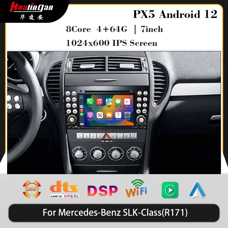 Android AutoRadio For Mercedes Benz Slk Class R171 Slk200 Slk280 Slk300 ...