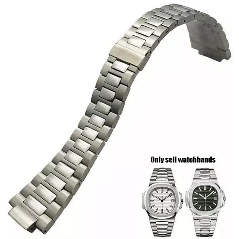 25X13mm Stainless Steel Watch Strap Bracelet Metal With Folding Clasp ...