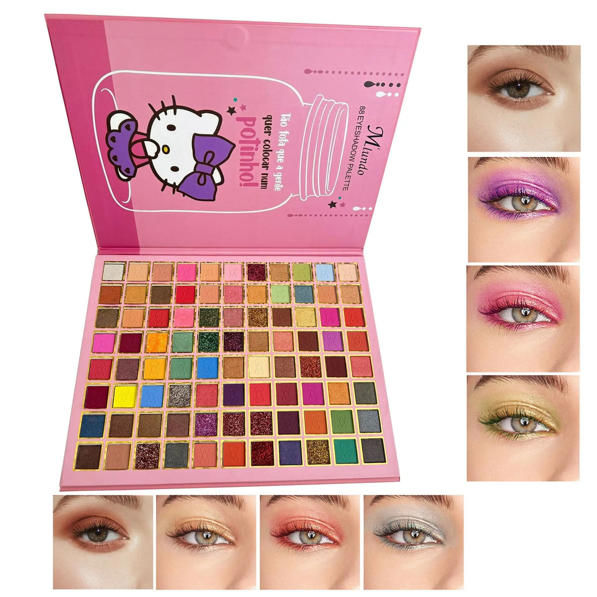 Sanrio-Hello-Kitty-88-Colours-Eye-Shadow-Fashion-Classic-Gold-Powder ...