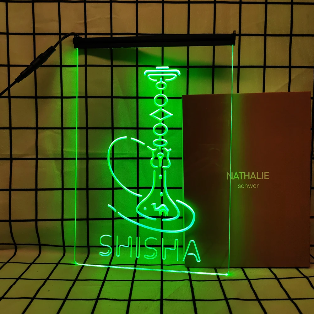 Hookah Shisha Shop Home Room Man Cave Decoration-Retro LED Neon Sign ...