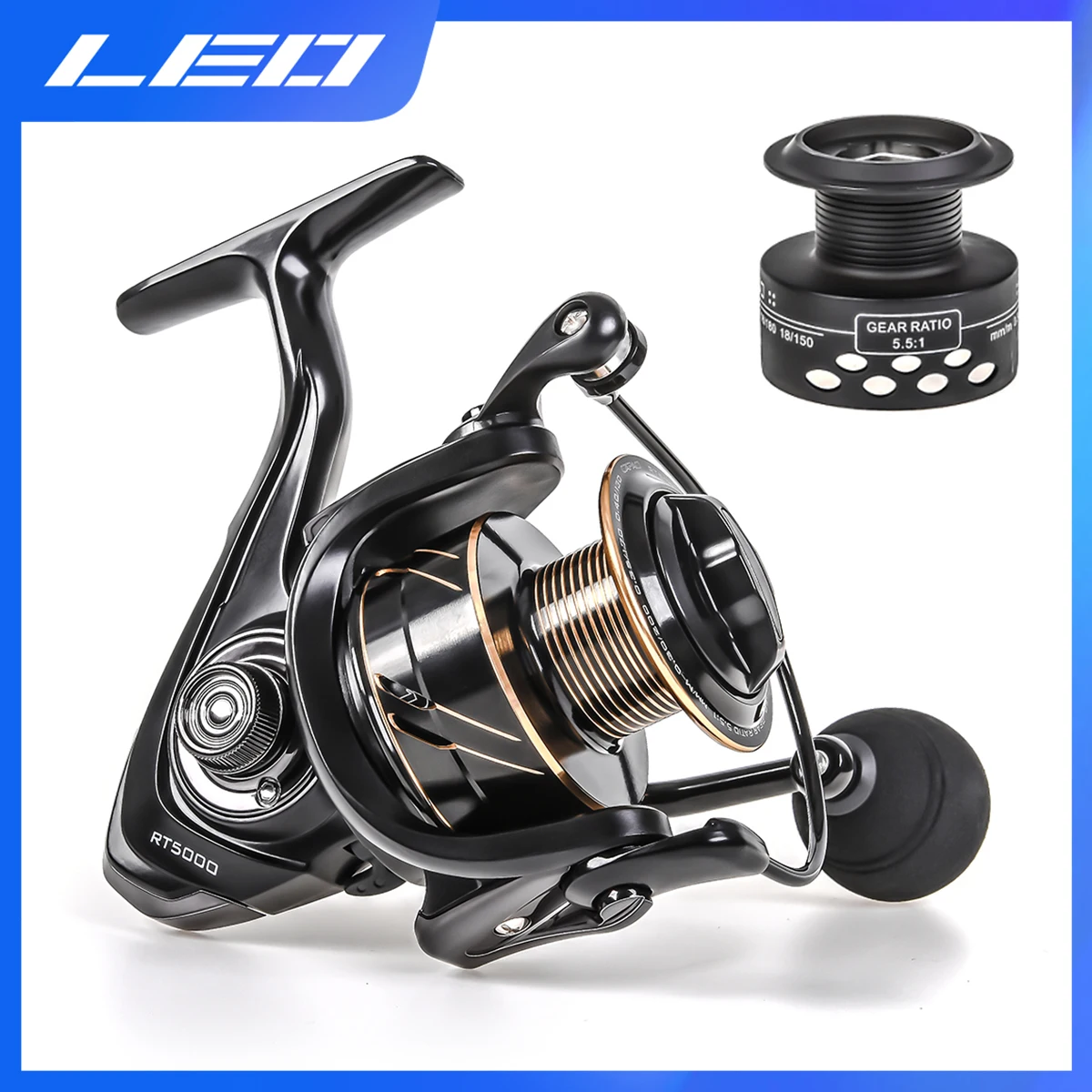 LEO-Double-Spool-Fishing-Coil-13-1BB-Spinning-Reel-Professional-Metal ...