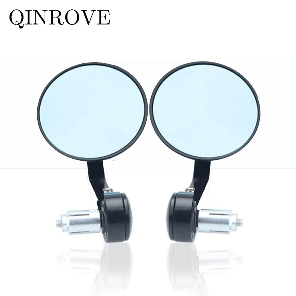 7-8-Motorcycle-Handlebar-End-Mirror-Aluminum-Alloy-Universal-Side ...