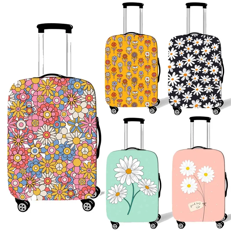 Daisy-Print-Luggage-Cover-Marguerite-Pattern-Women-Men-Anti-dust ...