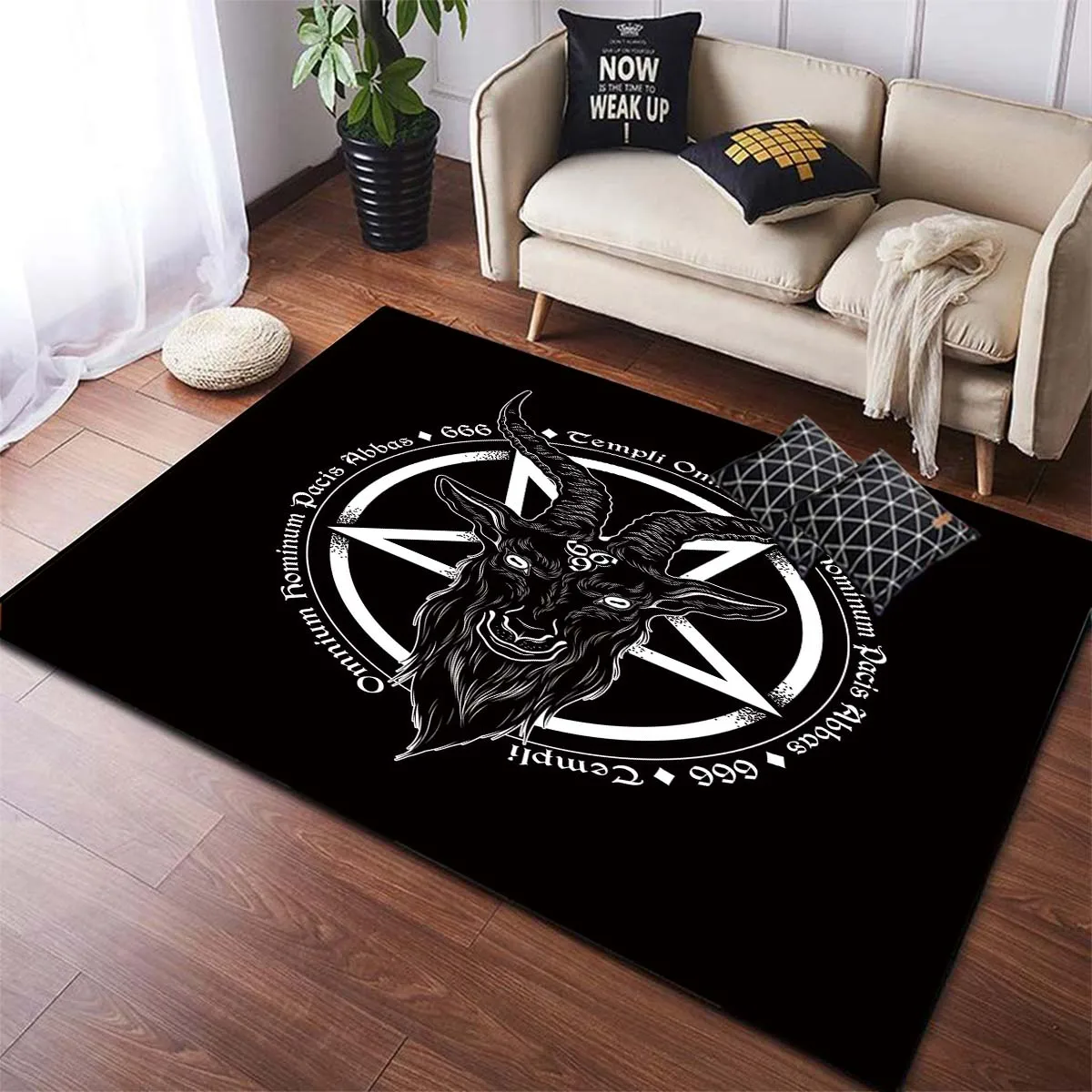SatanicCarpet-Horror-Boden-Matte-Satan-Muster-Home-Decor-Faltbare-Boden ...