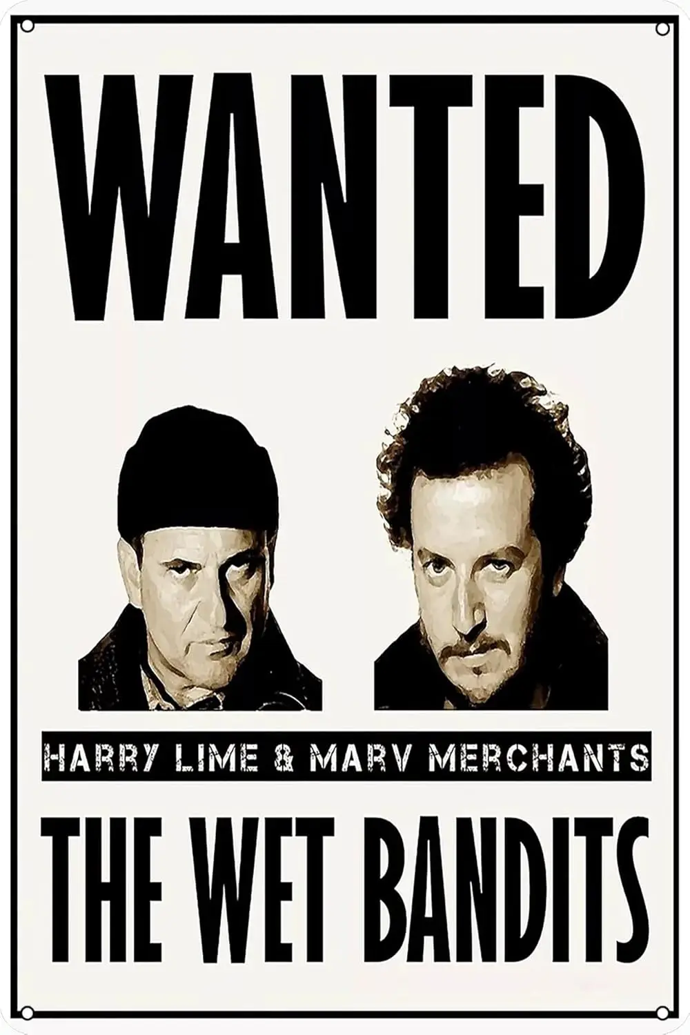 Home Alone Wanted The Wet Bandits Iron On Transfer #2 Poster Retro ...