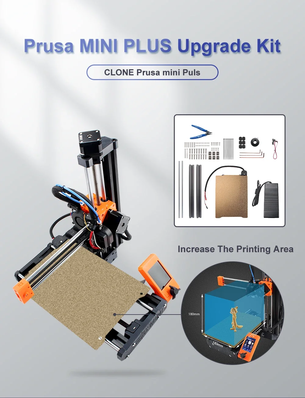 FYSETC-Prusa-mini-Plus-Upgraded-Kit-including-MW-Power-Supply-Hotbed ...