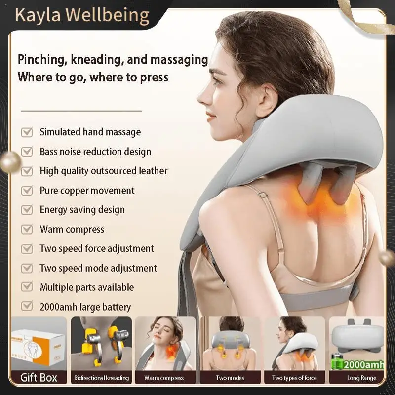 Massagers For Neck And Shoulder With Heat Simulate Human Hand Grasping
