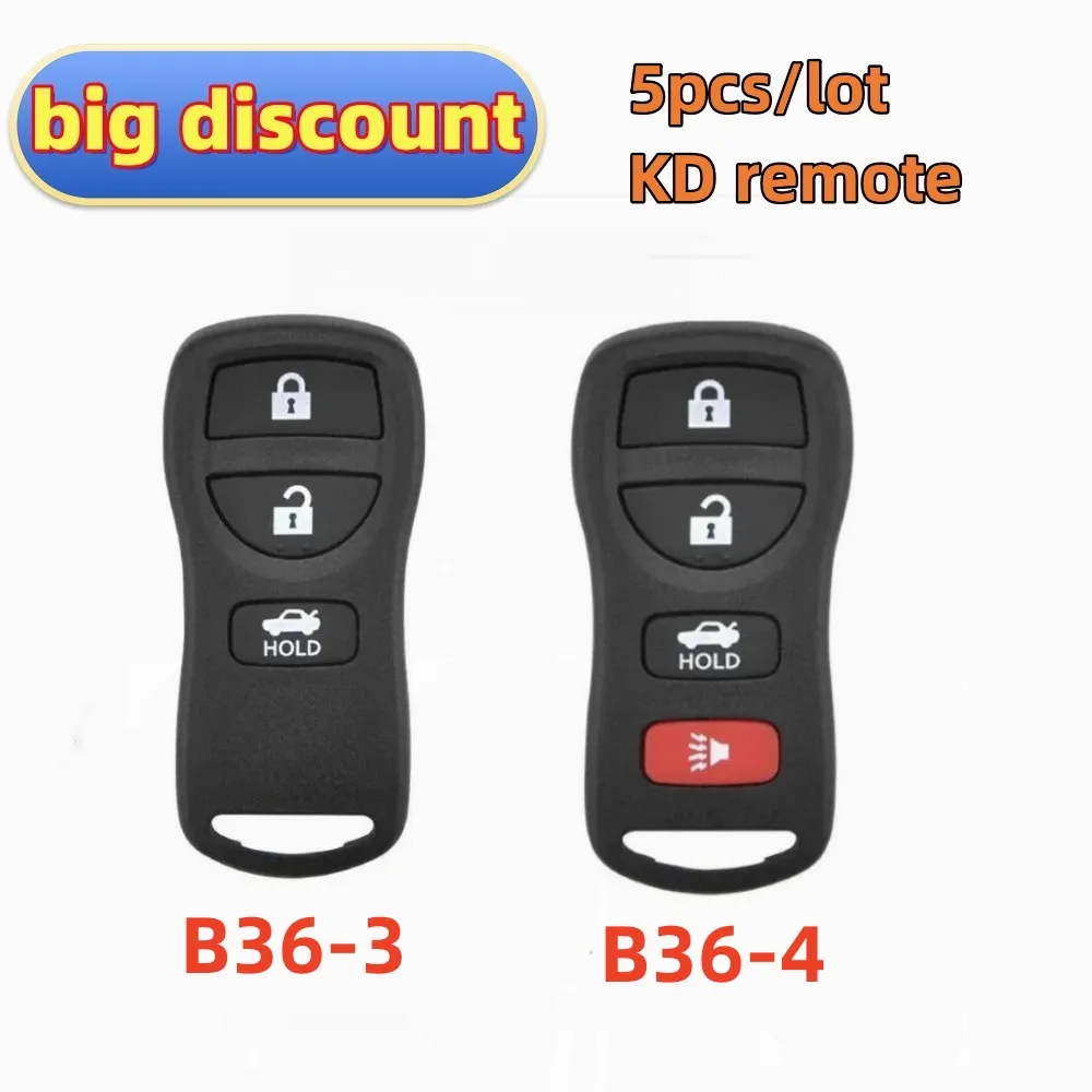 5pcs KEYDIY KD B36 Multifunctional Remote Key B36-3 B36-4 for KD900/KD ...