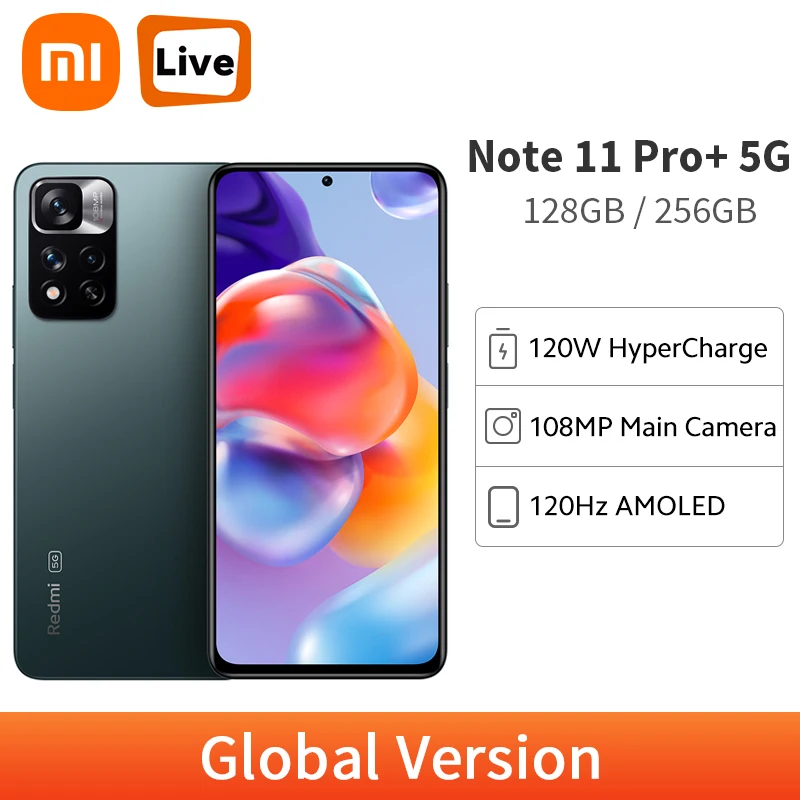 Xiaomi Redmi Nota 11 Pro Plus 5g Versão Global 8gb 256gb/6gb 128gb ...