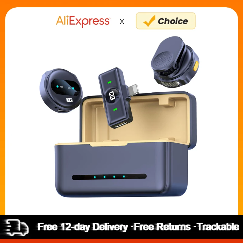 One-Trigger-Two-2-4G-Wireless-Mic-Magnetic-Clip-On-Mic-for-Smartphone ...