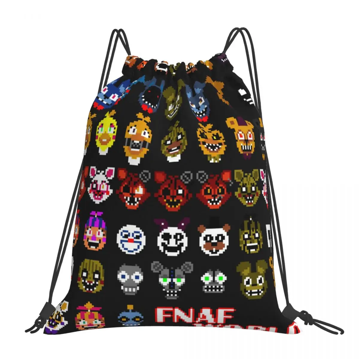 Fnaf World Drawstring Bags Backpacks School Custom Bag Shoulder Bag ...