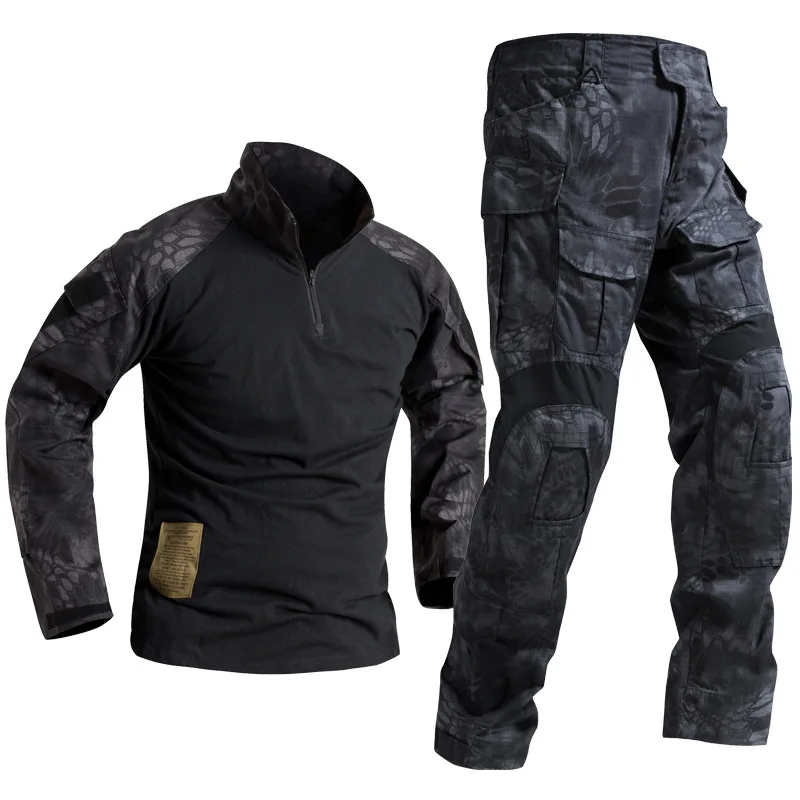 Man-Hunting-Clothing-Sets-Tactical-Uniforms-BDU-Hiking-Suit-Camouflage ...