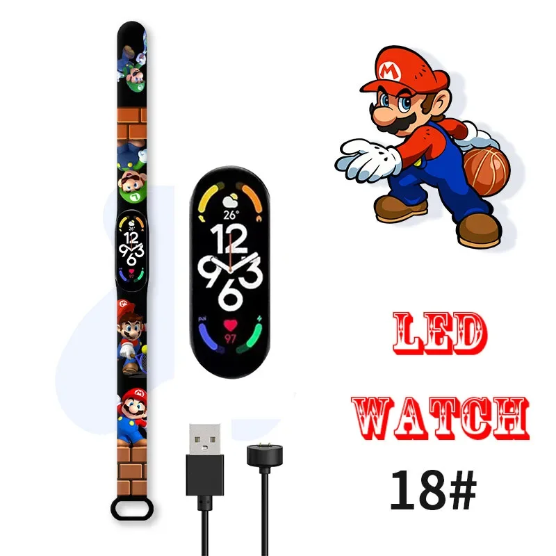Reloj inteligente Super Mario para niños con personajes de anime Luigi ...