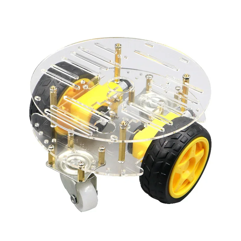 RT-4-2WD-Round-Smart-Car-Kit-Tracking-Strong-Magnetic-Motor-Car-Robot ...