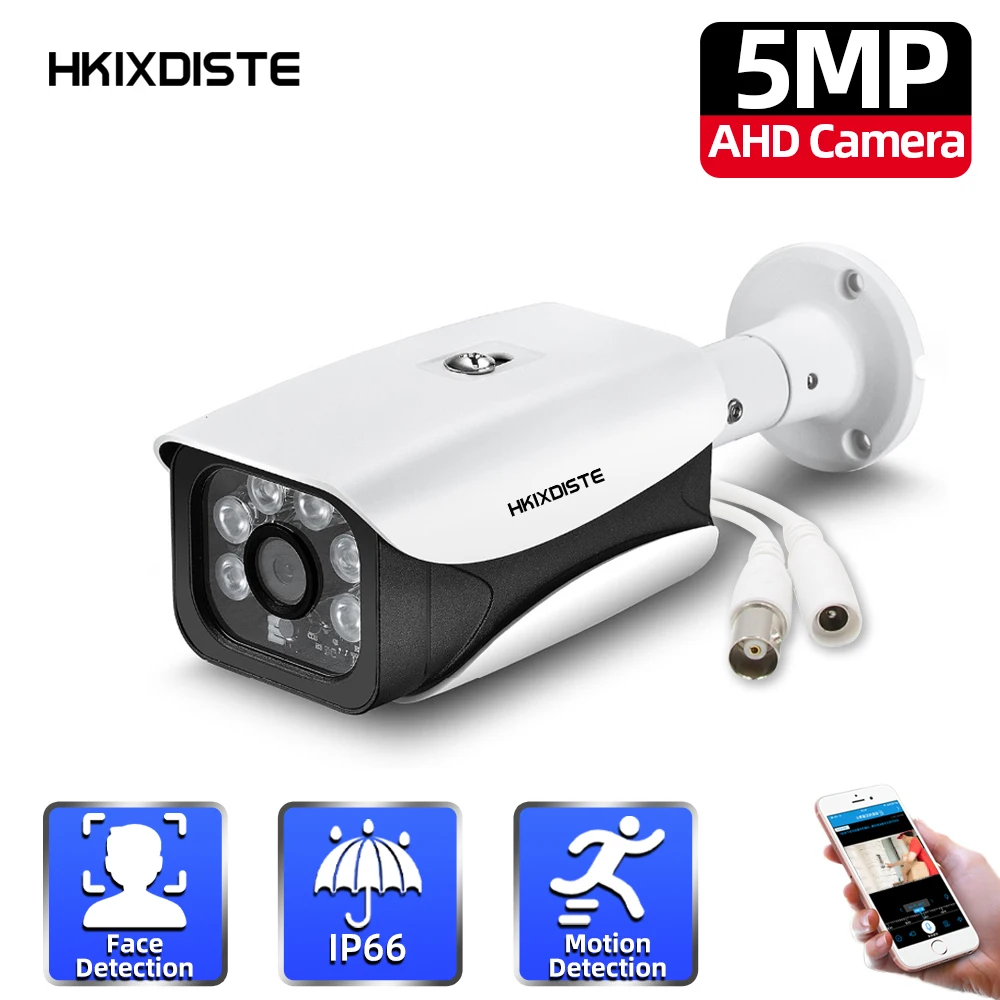 Security-Camera-Outdoor-5MP-AHD-CCTV-Indoor-Outdoor-Waterproof-Analog-Bullet-Surveillance-Camera ...