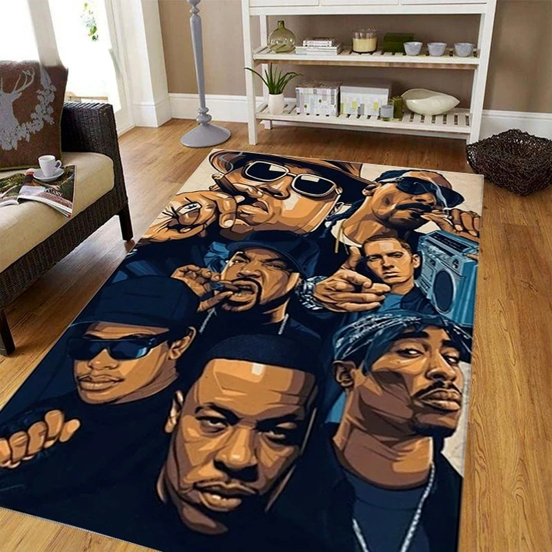 Alfombra de estrella de Rap de música de Hip Hop para sala de estar ...