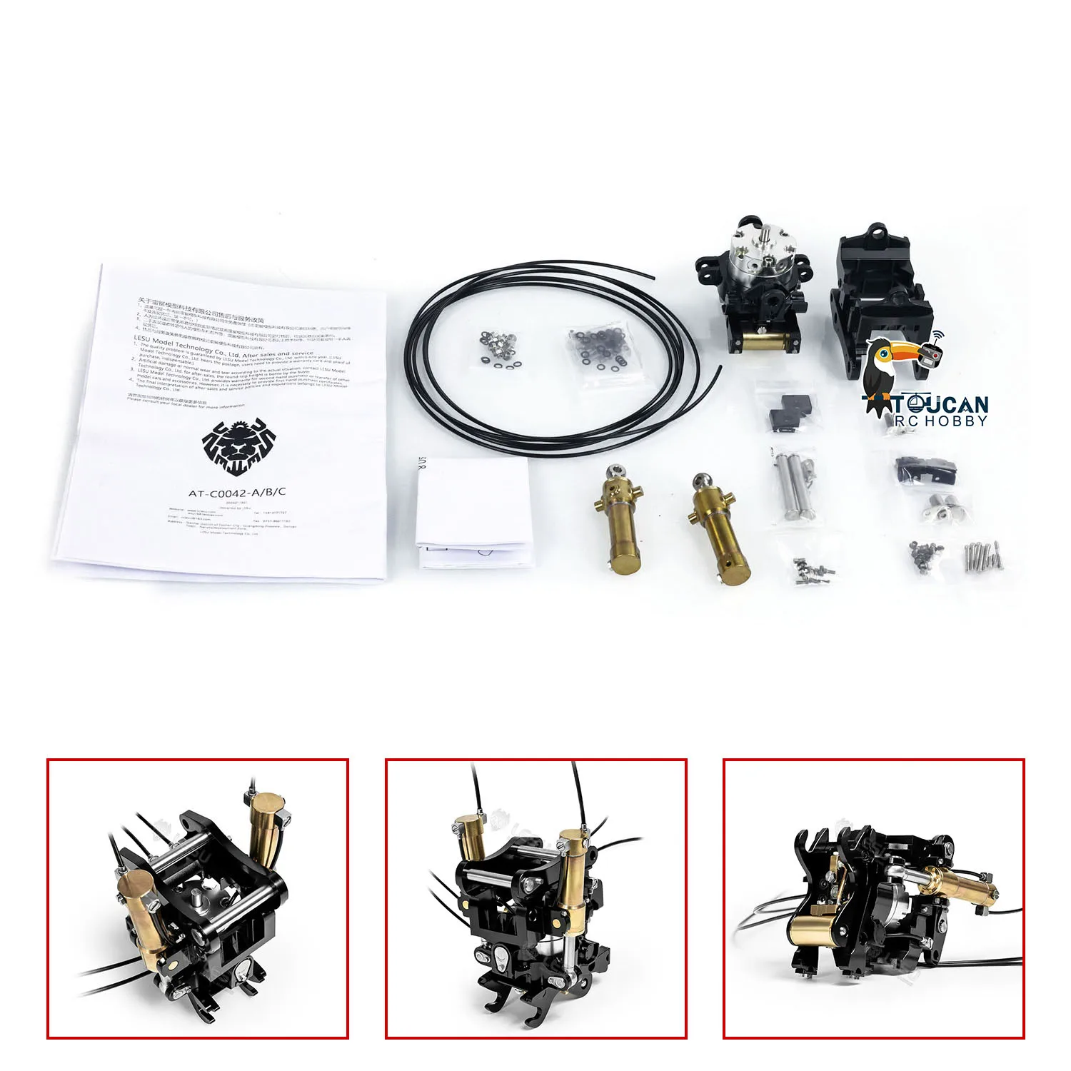 LESU-RC-Parts-Metal-Wrist-Quick-Release-Coupler-for-1-14-RC-Hydraulic ...