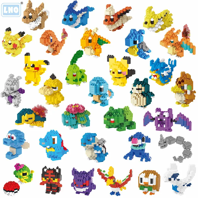 Pokemon-Blocks-Small-Cartoon-Mini-Building-Block-Pikachu-Charizard ...