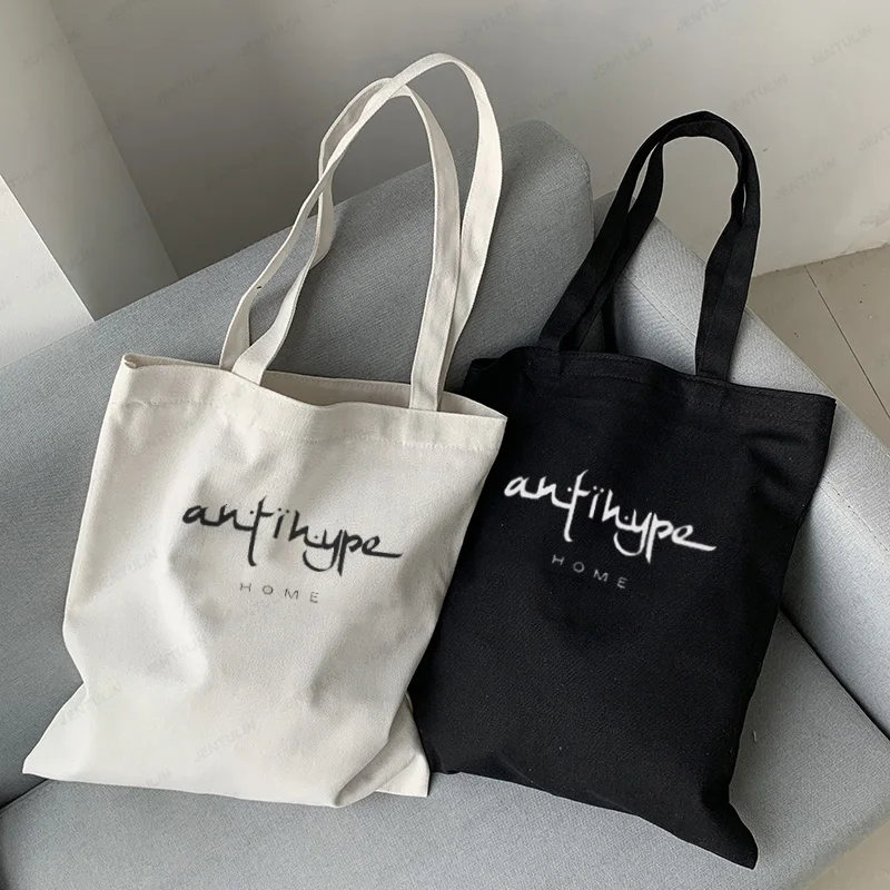 Daily Tote Bag Canvas Shoulder Bag Antihype Home Print Shopping Bag All ...
