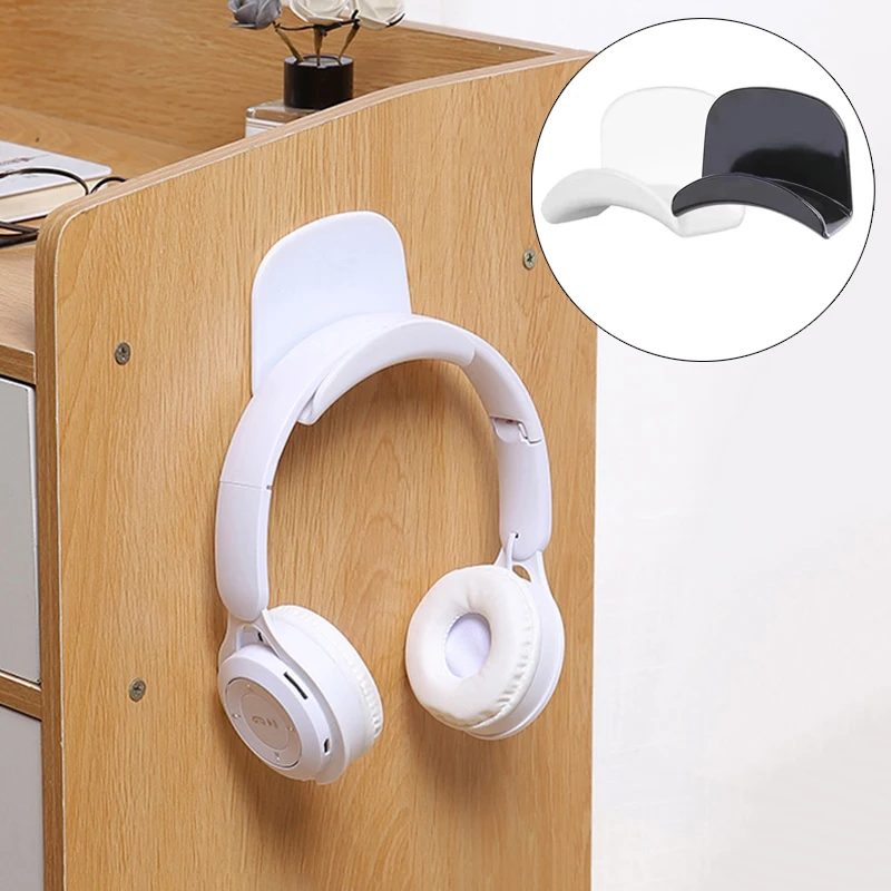 Punch-Free-Head-Mounted-Headphone-Bracket-Storage-Hook-Dormitory-Wall ...
