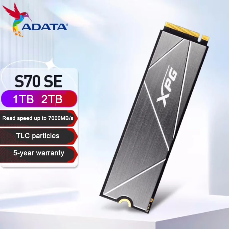 ADATA XPG GAMMIX S70 SE 1TB 2TB PCIe Gen4.0x4 M.2 SSD 2280 Internal ...