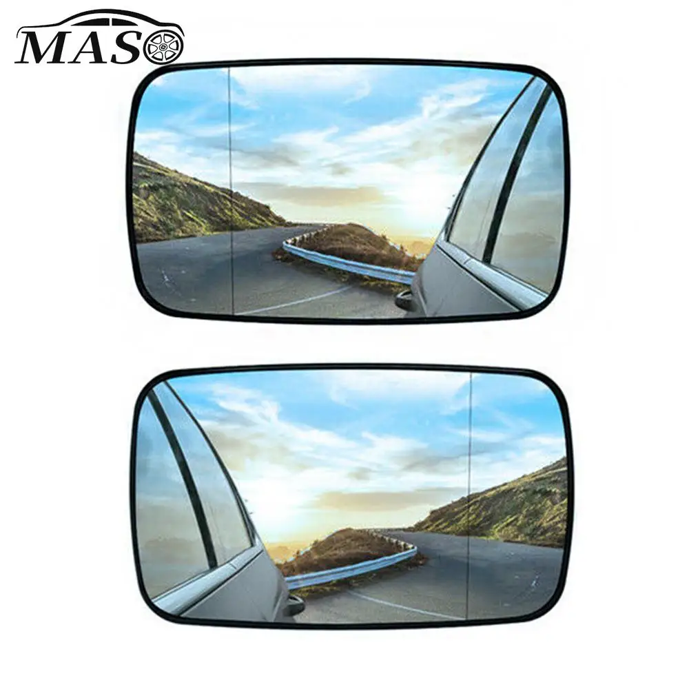 2PCS Side Rearview Heated Mirror Glass for BMW 3 Series E46 4 door 318i ...