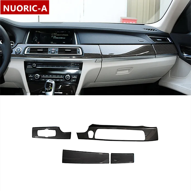 Carbon-Fiber-Color-Center-Console-Dashboard-Panel-Decoration-Cover-Trim ...