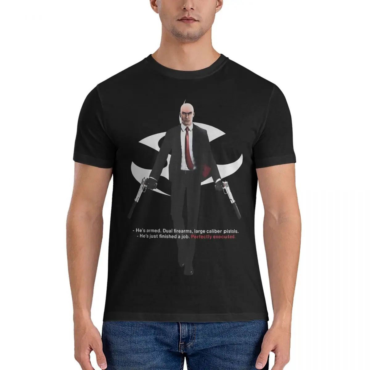 Hitman-WOA-Execution-T-Shirt-for-Men-Agent-47-Funny-Cotton-Tee-Shirt ...