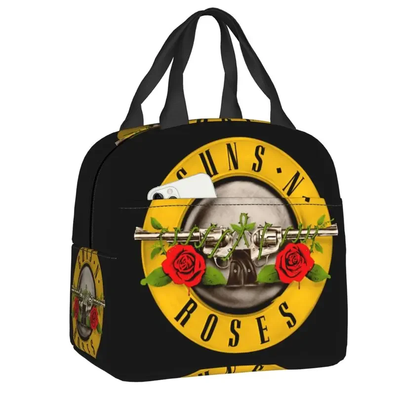 Guns-N-Roses-Logo-Insulated-Lunch-Bag-for-Outdoor-Picnic-Heavy-Metal ...