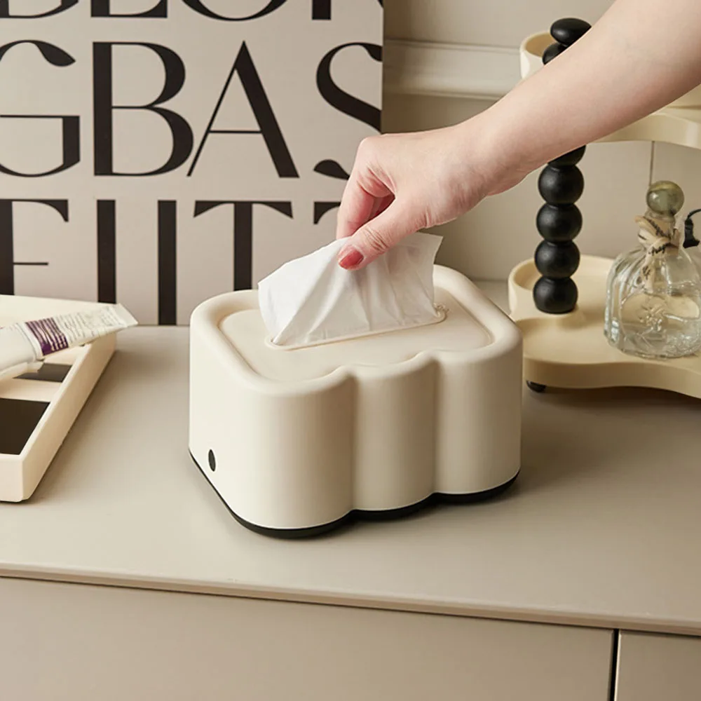 Cloud-shaped-Tissue-Box-Holder-with-Creamy-Finish-for-Stylish-Storage ...
