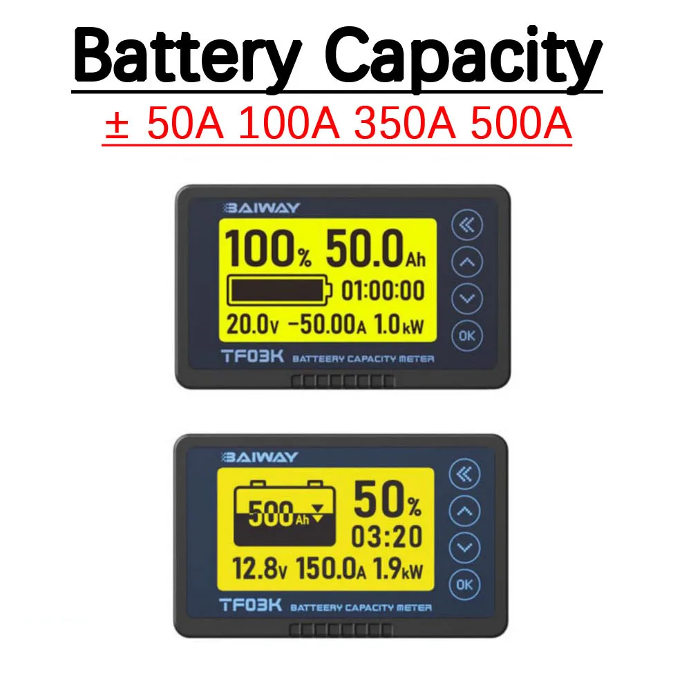Battery-Capacity-meter-Voltmeter-power-display-Tester-12V-24V-36V-48V ...