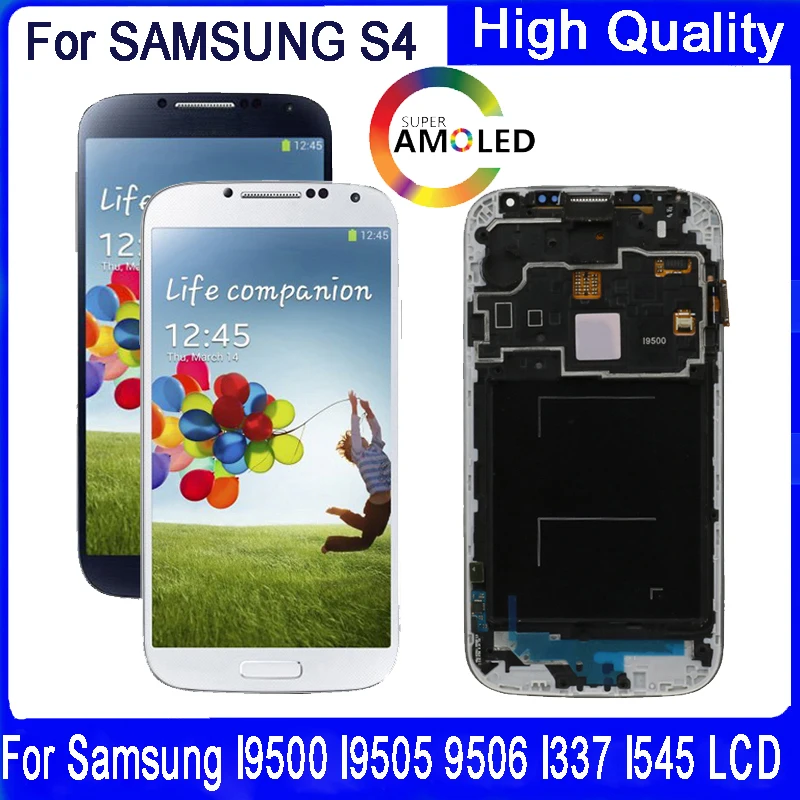 5.0"AMOLED for SAMSUNG S4 LCD Display Screen i9505 i9500 i9506 i337 ...