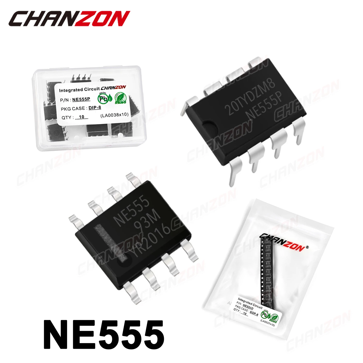 10PCS-NE555-NE555P-NE555N-555-Timers-DIP8-SOP8-SOP-DIP-Sockets-Integrated-Circuit-Semiconductor ...