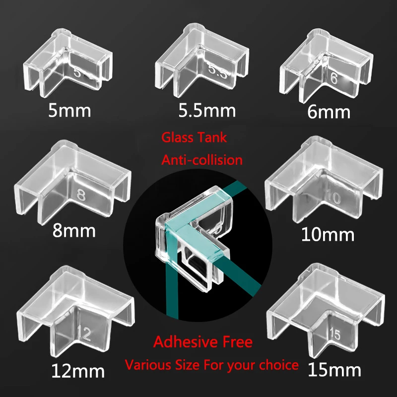 4pcs-5-6-8-10-12-15mm-Transparent-Anti-collision-Fish-Tank-Corner ...