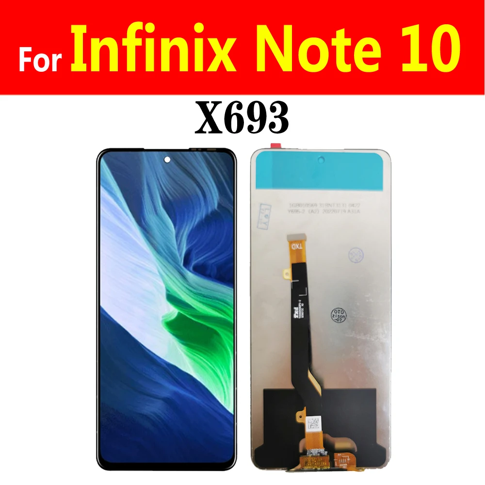 6.95 "für Infinix Hinweis 10 LCD X693 Display Screen Touch Digitizer ...