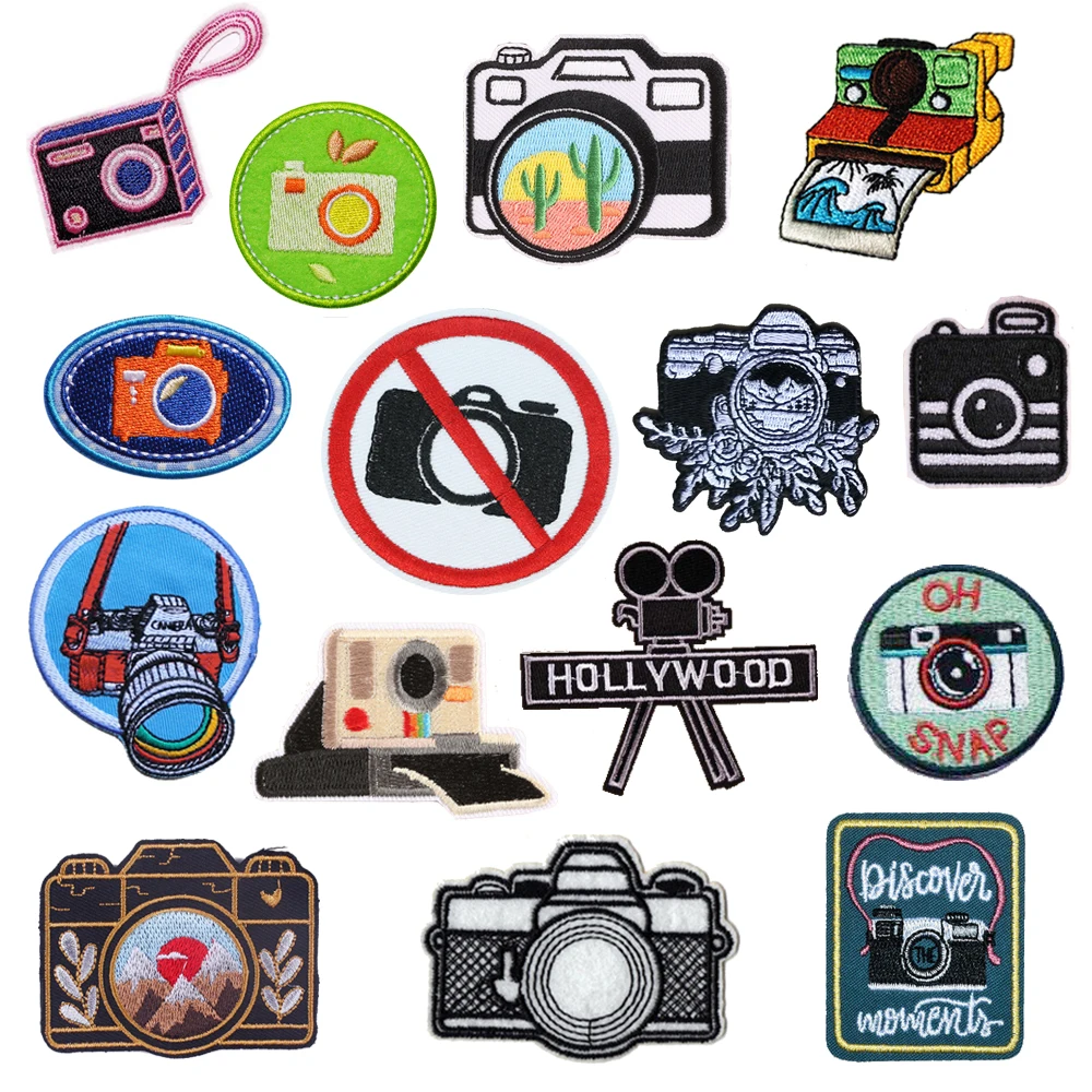 Cartoon-Camera-Patches-for-Clothing-Cloth-Sticker-Emblem-Garment ...