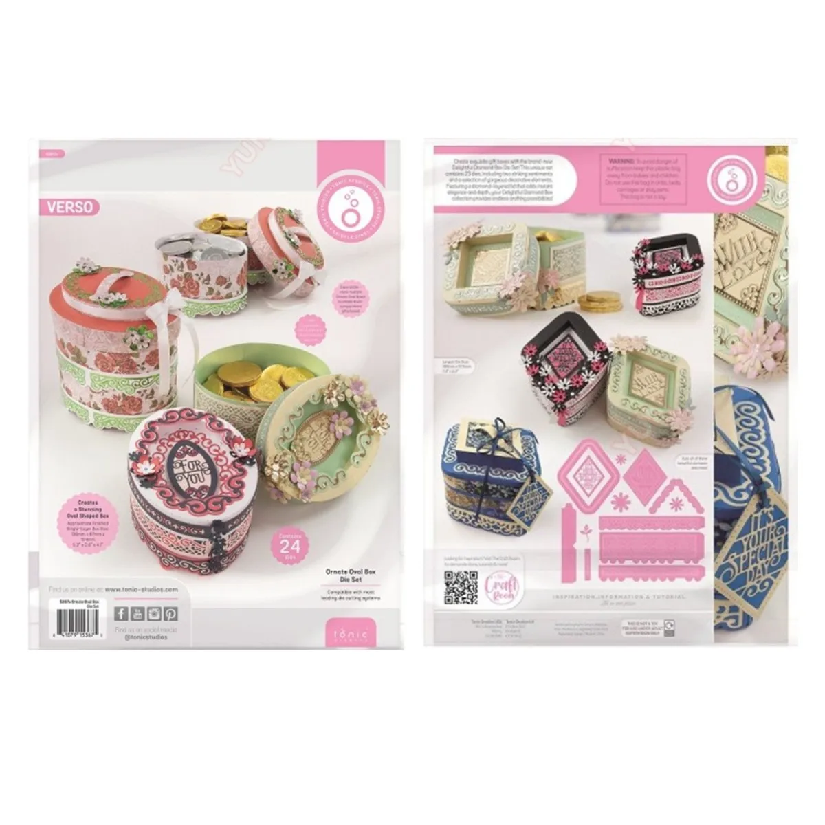 New-Delightful-Diamond-Ornate-Oval-Box-Die-Set-Metal-Cutting-Die-DIY ...