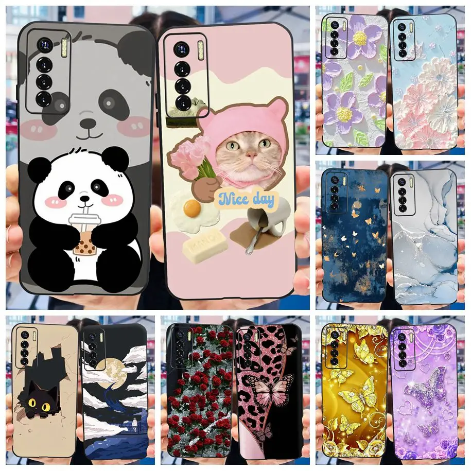 For-Tecno-Camon-17-Case-CG6-CG6j-Cover-Cute-Cartoon-Soft-Silicone ...