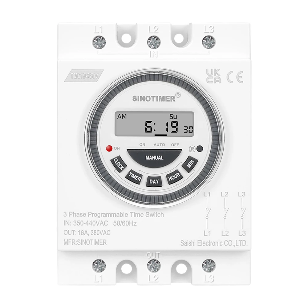Brand-New-Easy-Wiring-3-Phases-380V-415V-7-Days-Programmable-Timer ...