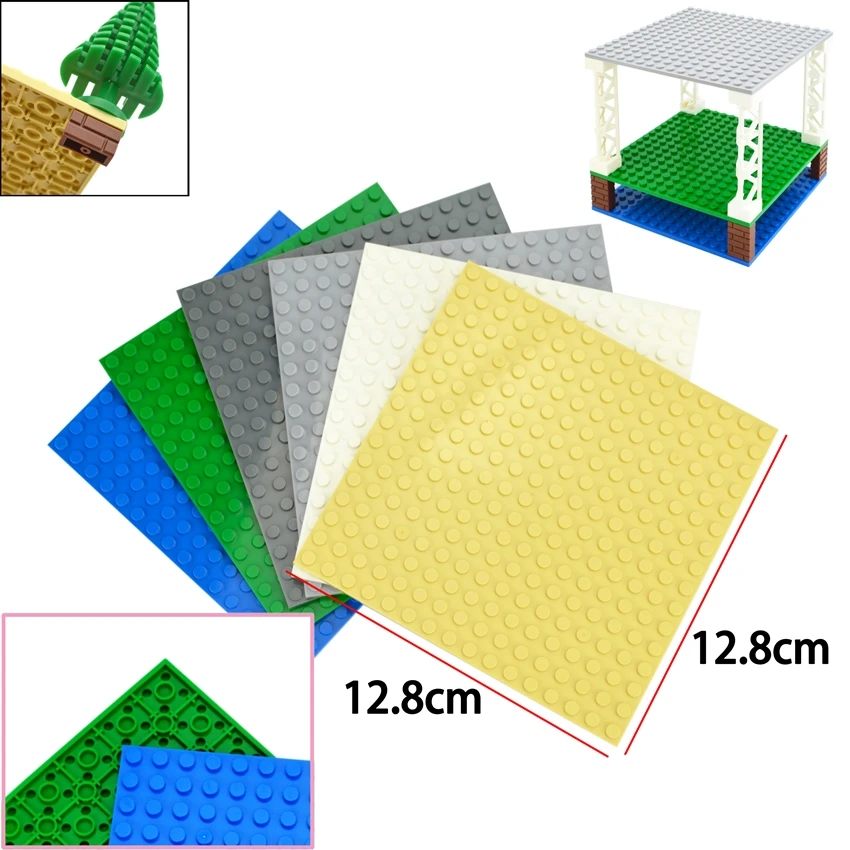 16x16 Double-sided Base Plates DIY Building Bricks Educational ...