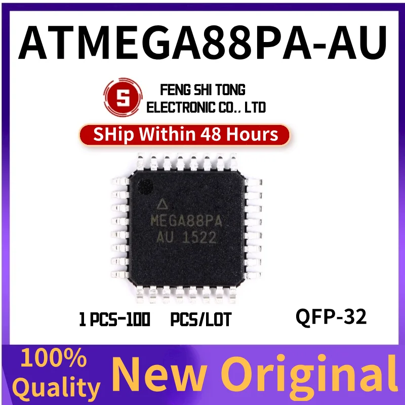 100-New-ATMEGA88PA-AU-ATMEGA88PA-ATMEGA88-QFP-32-Chipset.png