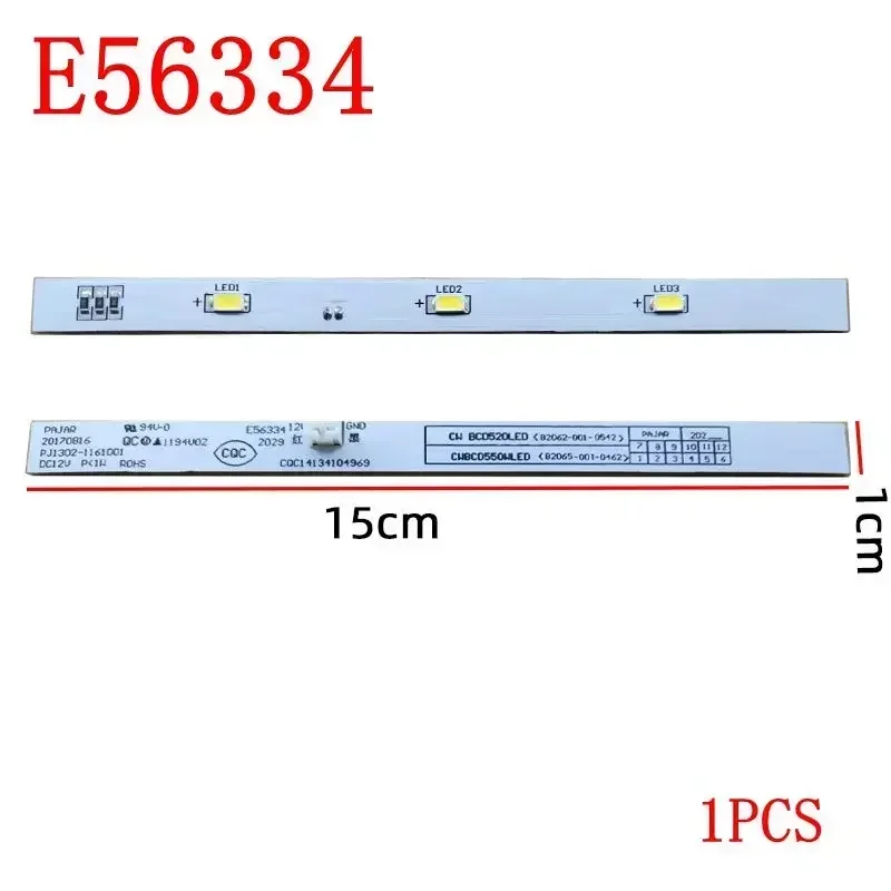1PC E56334 DC12V For Skyworth Refrigerator LED LAMP Light Strip Display ...